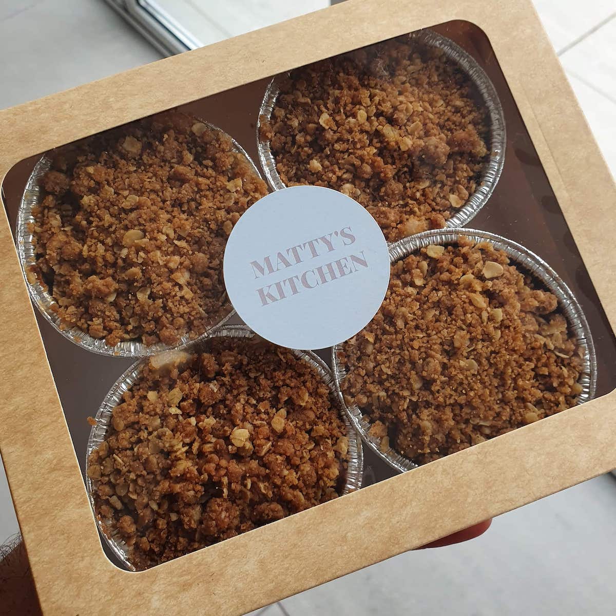 Apple & Biscoff Crumble Pots (Box of 4) | Matty's Kitchen
